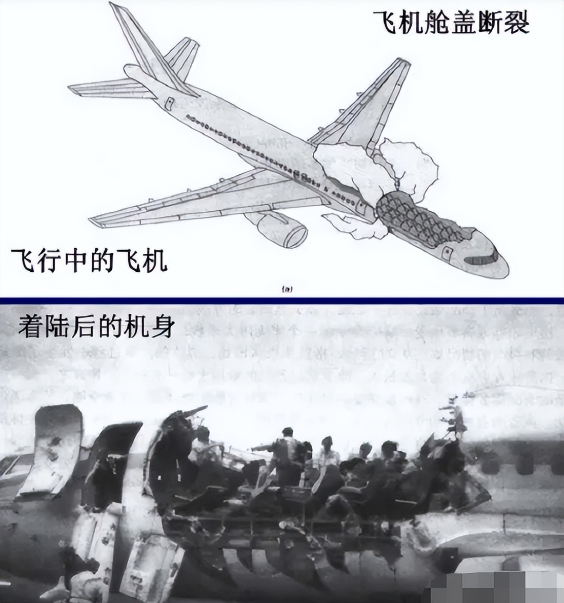 In 1988, a plane split suddenly at an altitude of 7,300 meters, and a ...