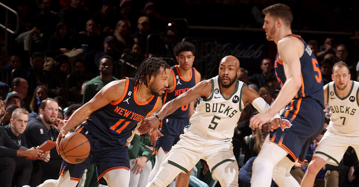 The Bucks beat the Knicks 111-107, Antetokounmpo 22+10, Jaylen Brunson ...