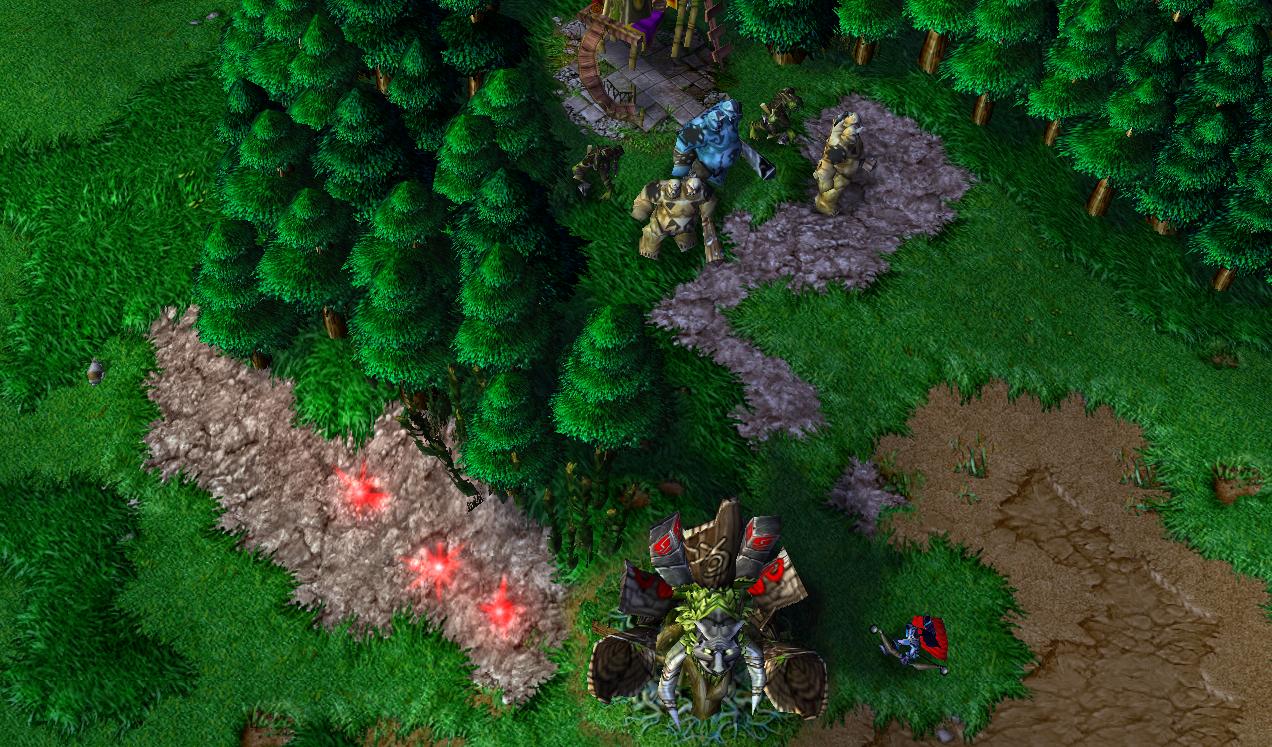 The night elves practice a strong position at the beginning, and the ...