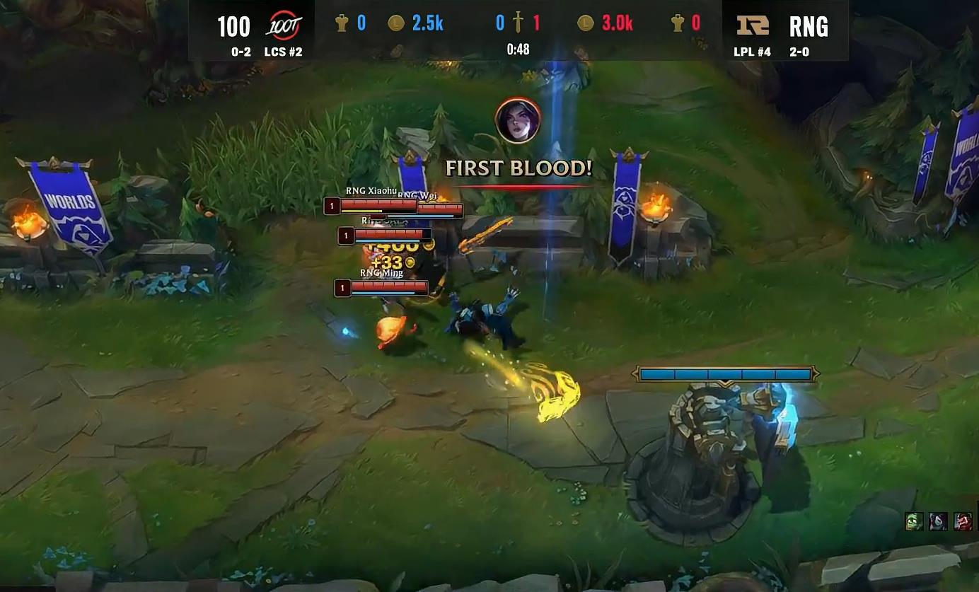 RNG battles 100T, the 100T North American host is sunk - iNEWS