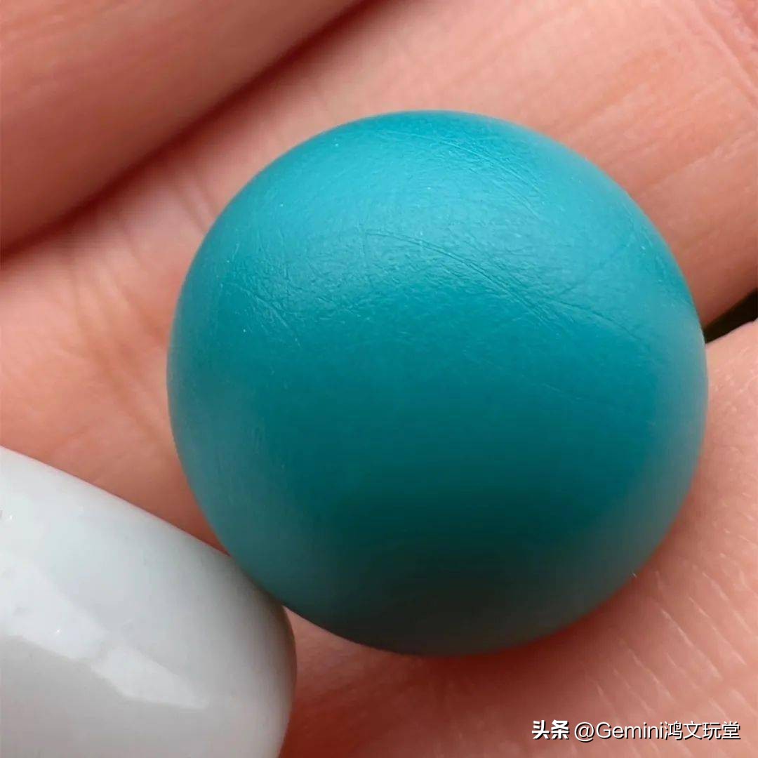 The turquoise turns white when you take it off, and it disappears when ...