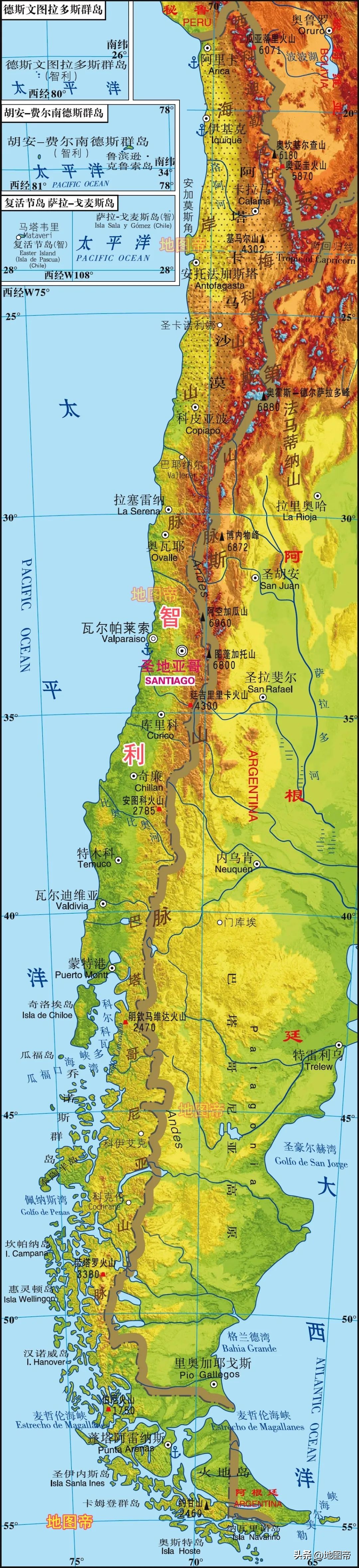 Maps of which countries can "fit" the long and narrow Chile? - iNEWS
