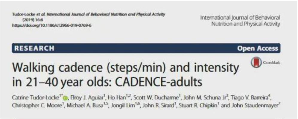 How fast should you walk? Healthy people at least 100 steps per minute ...
