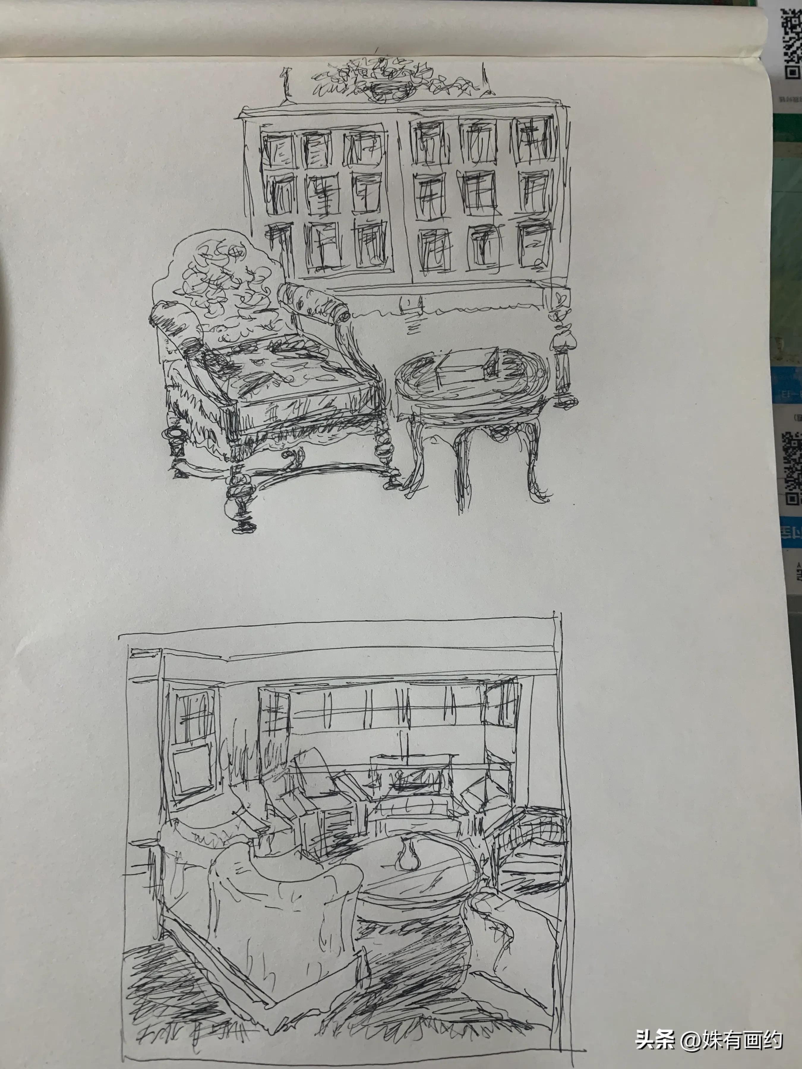 Pen drawing technique copying six - iMedia