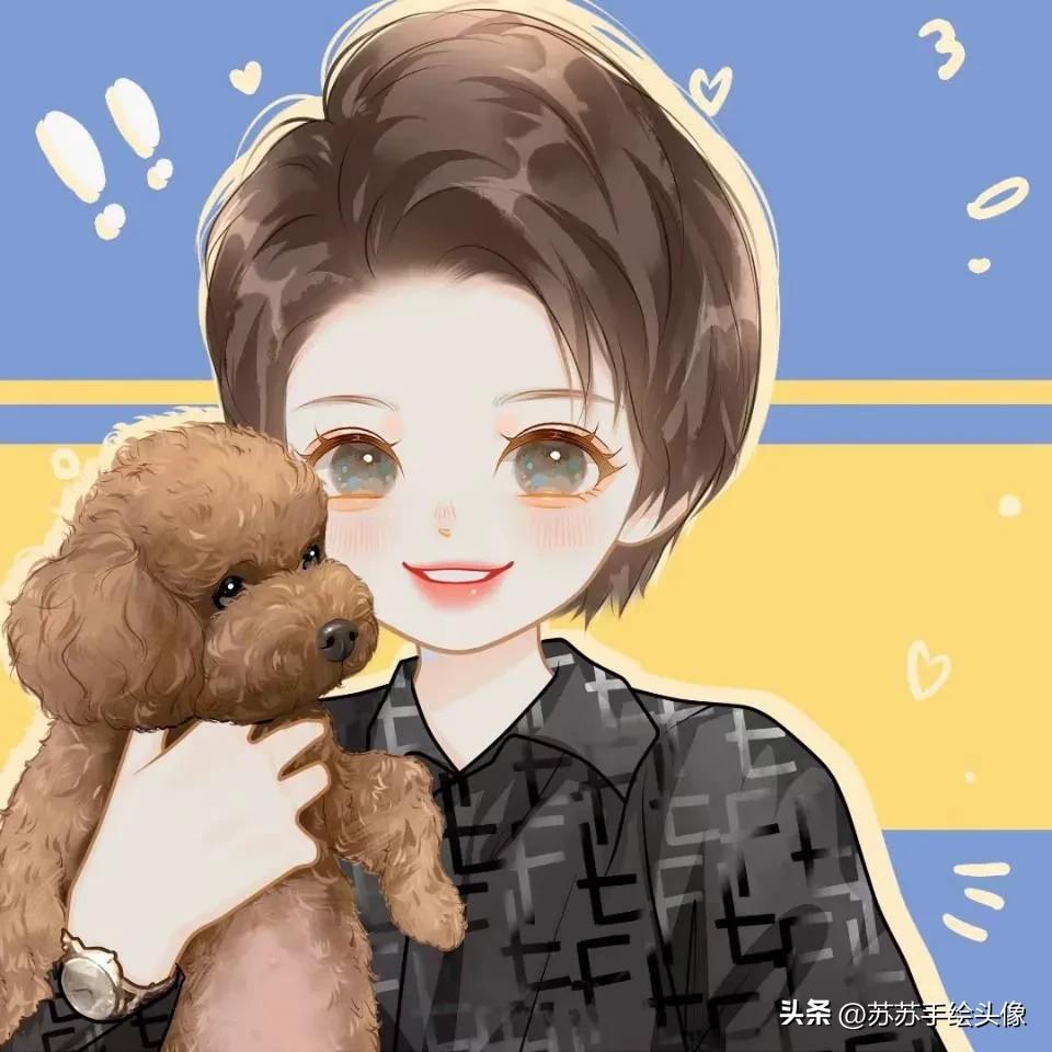 Change your avatar, the cute and good-looking girls hand-painted avatar ...