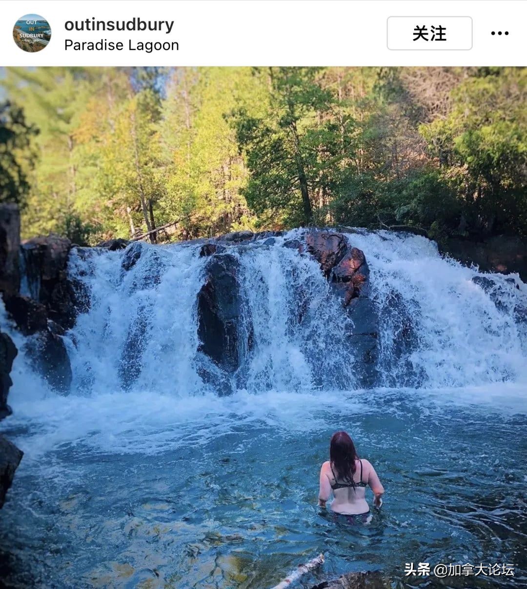 The blue lagoon known as Paradise Lagoon, Ontario's best place to ...