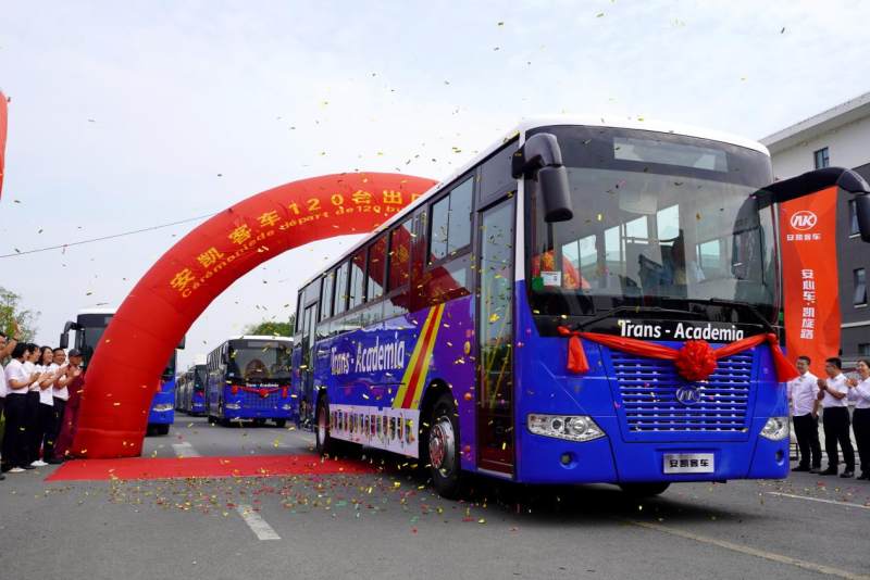 Made in China accelerates "going to sea"!120 Ankai buses exported to ...