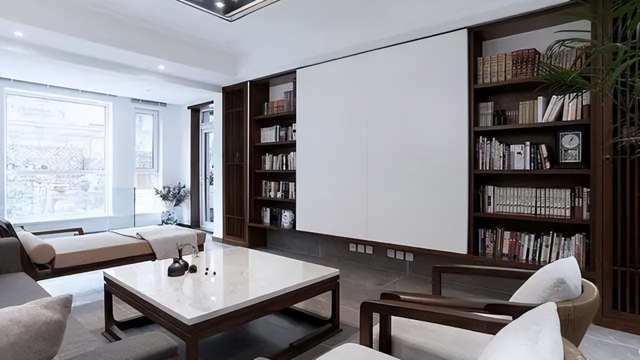 154 square meters of new Chinese style, elegant and chic, corner open ...