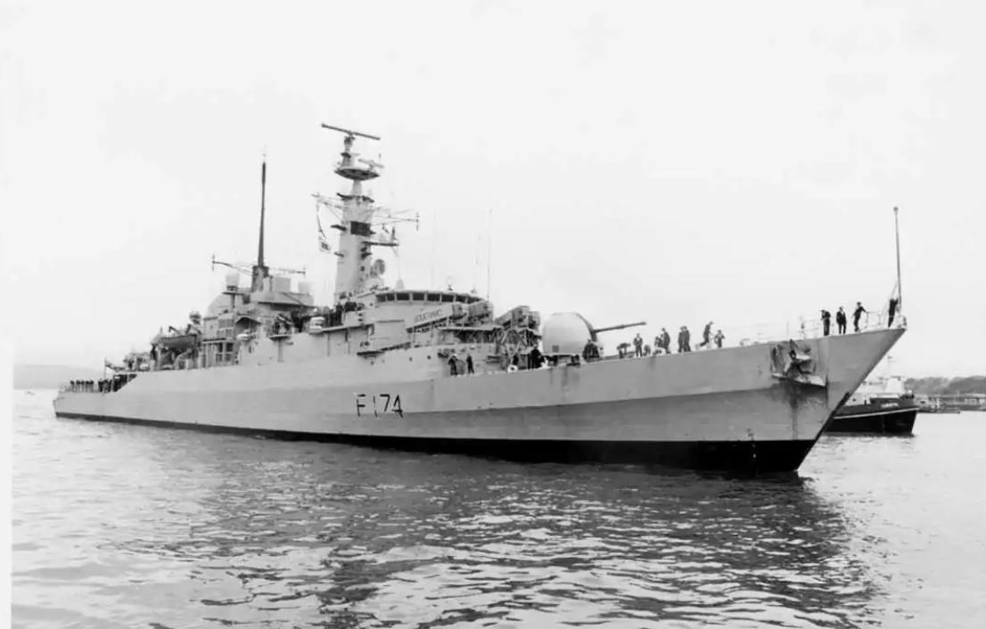 The South American version of the British Type 21 Admiral-class frigate ...