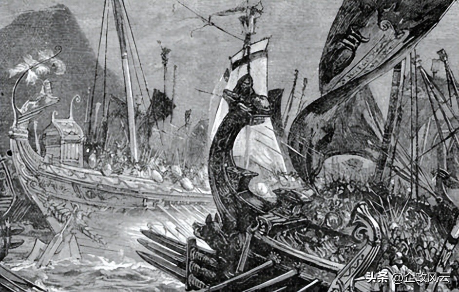 The first sea battle recorded in history, the Salamis sea battle, what ...