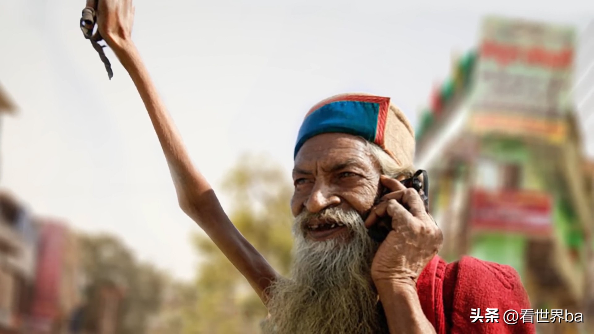 Indian ascetic monk: head into the soil, standing on one leg without ...