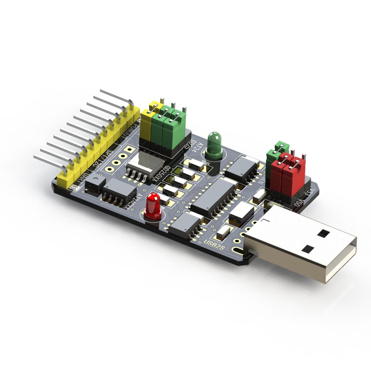 USB to IIC/I2C/SPI/UART adapter module programmable development board ...