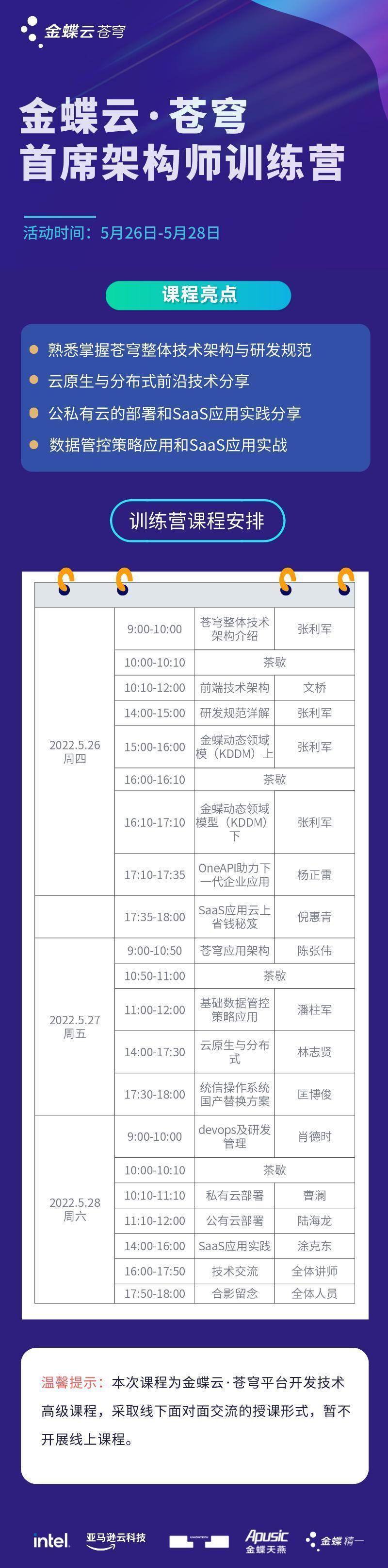 Kingdee Cloud Cosmic Chief Architect Training Camp has started - iNEWS