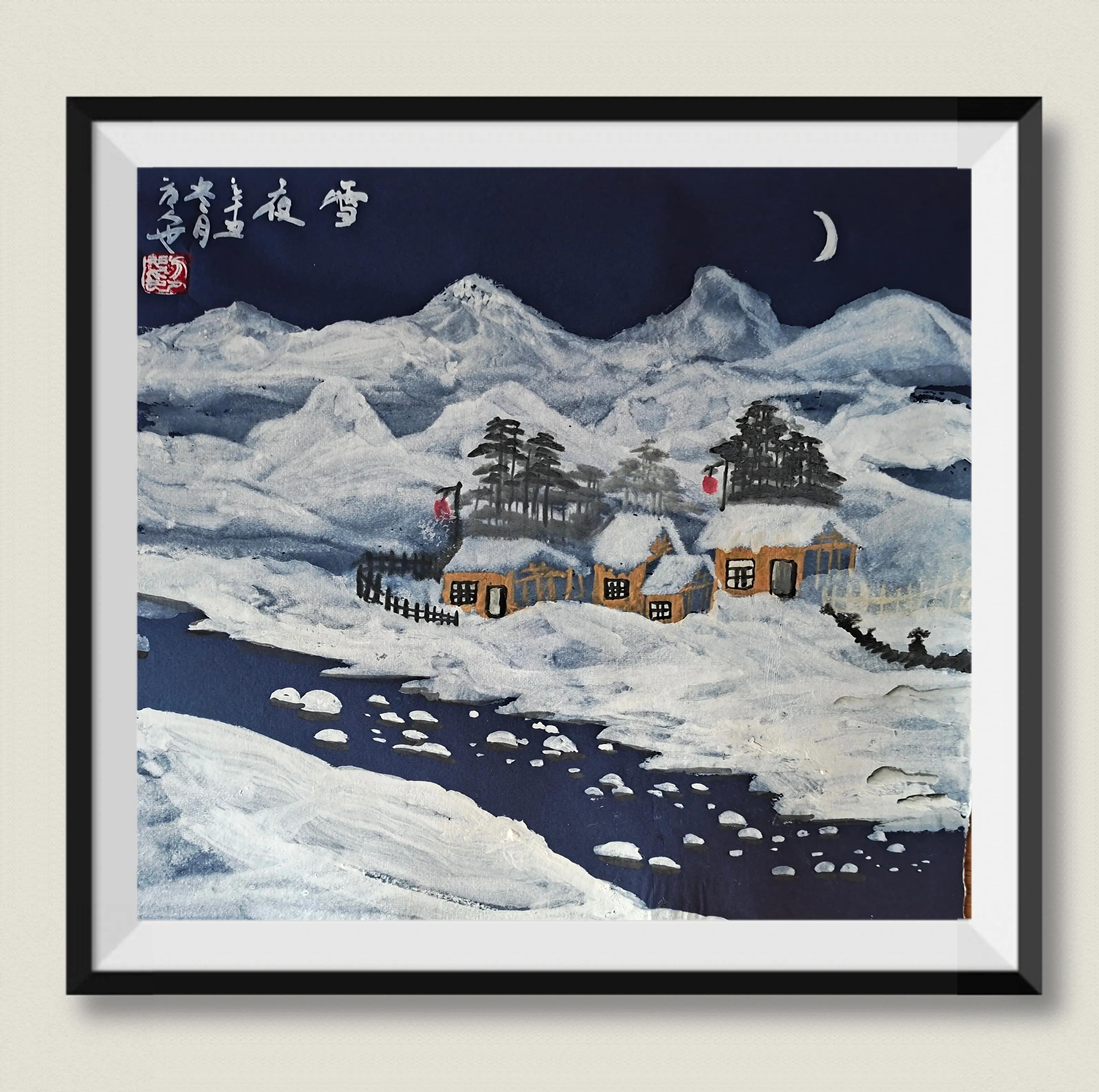 Fang Renye: As the first person to paint Chinese painting on colored ...