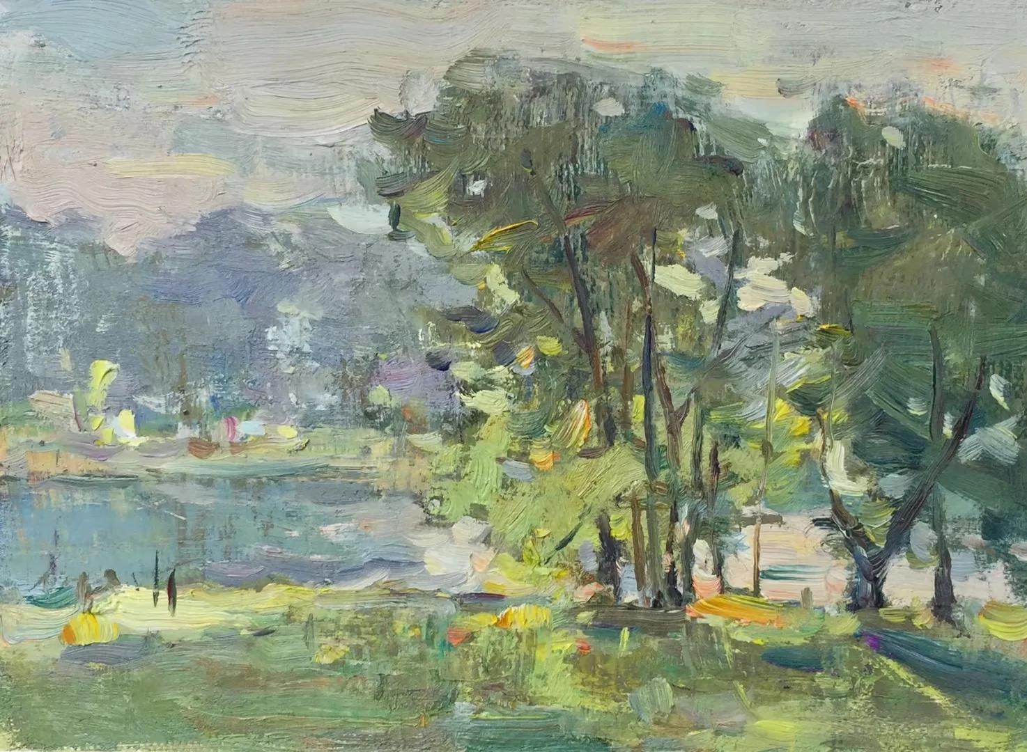 Painter Lin Shengxin's colors, tones, light and shadow are as beautiful ...