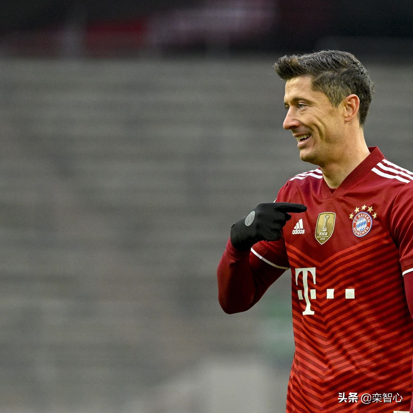 Lewandowski has worn caps 5 times in the Champions League, second only ...