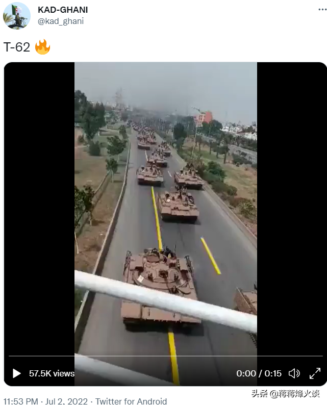Algeria's modified T-62 participated in the military parade, and the ...