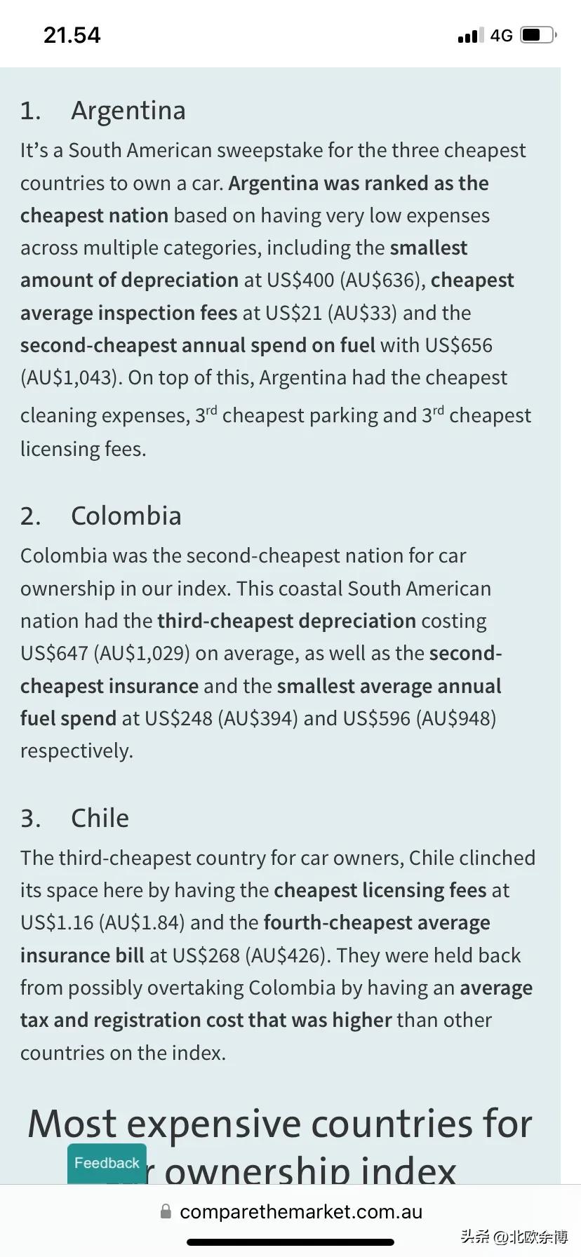 Countries with the highest car ownership costs in the world - iMedia
