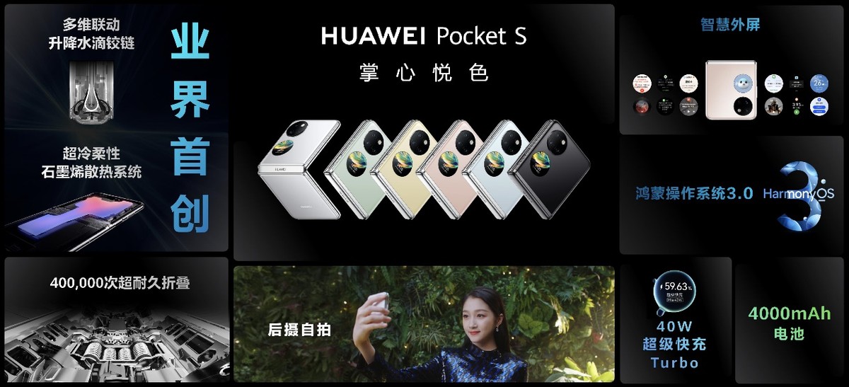 Huawei Pocket S folding screen phone has been officially released ...
