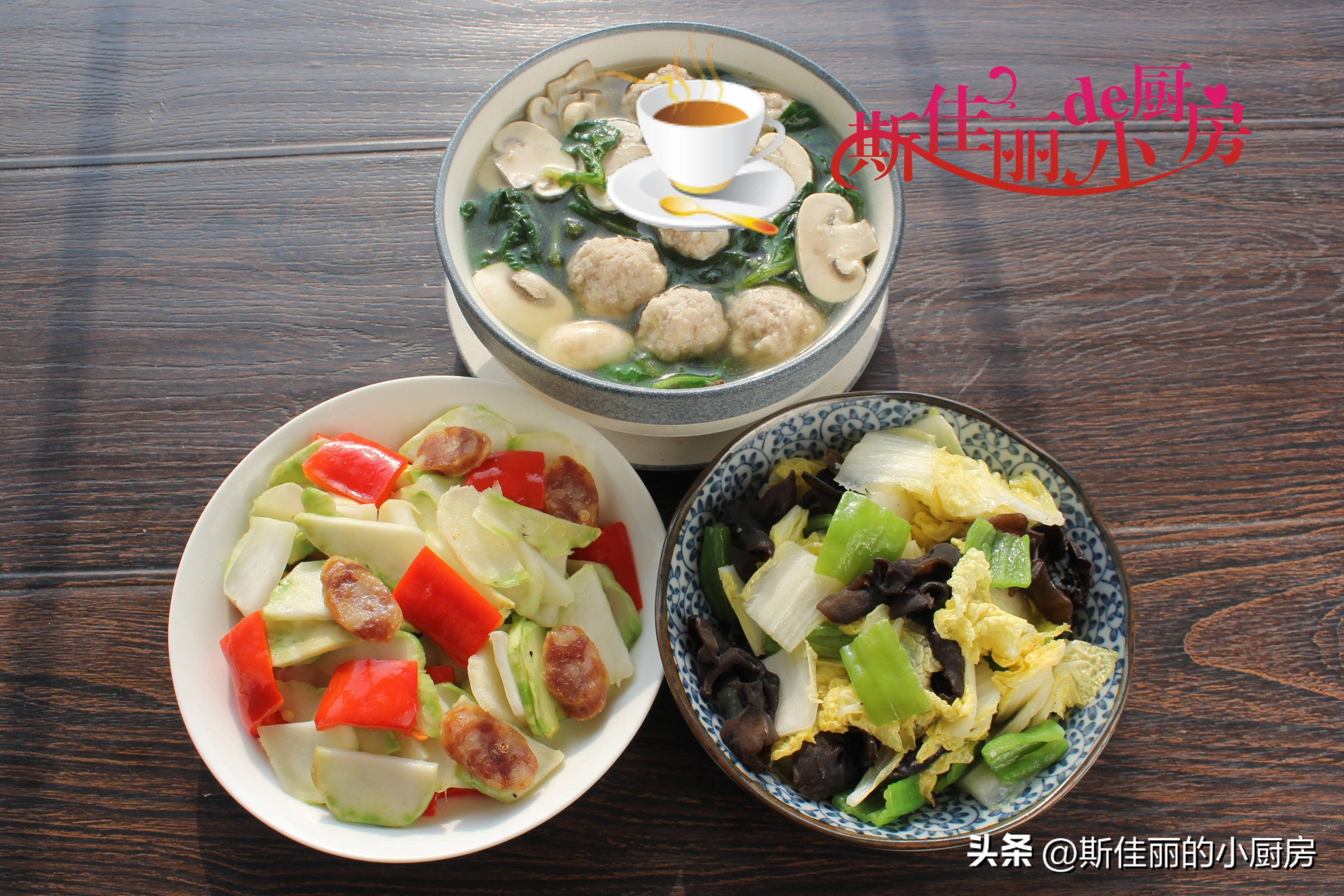 The minimalist lunch for the post-75 old couple, one meat, one ...