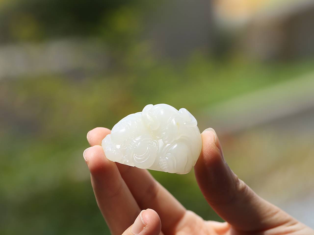 Bai Tuo Jade Carving Zhang Shengli Xinjiang Hetian Jade Seed Material ...