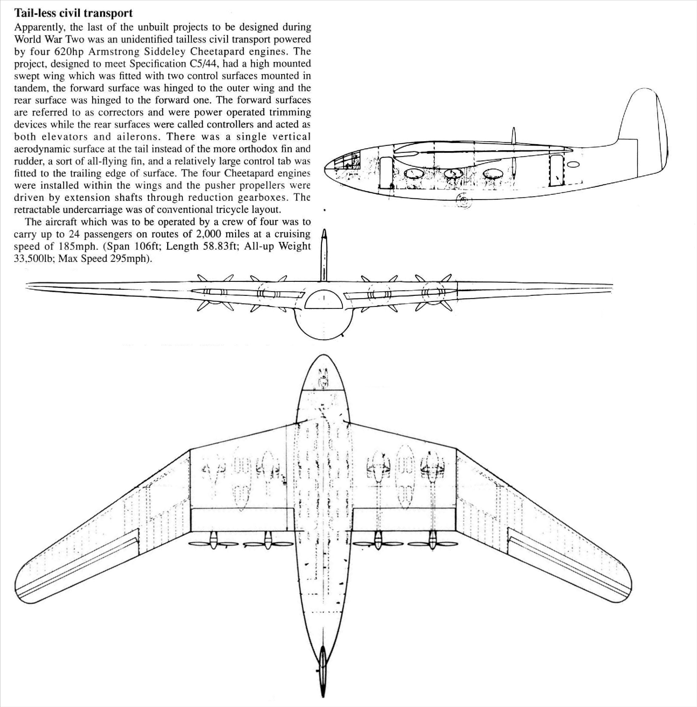 "Go back to the drawing board" those obsolete schemes in the history of aviation 157 flying wing ...