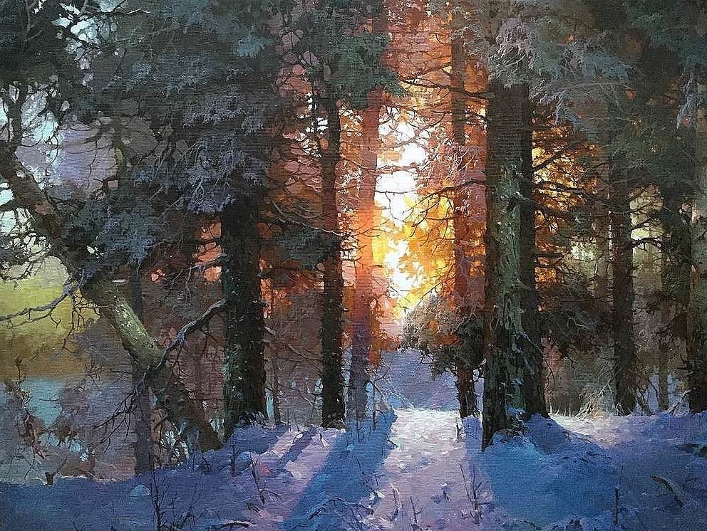 Russia Victor.Bykov (Victor. Bykov) oil painting forest - iNEWS