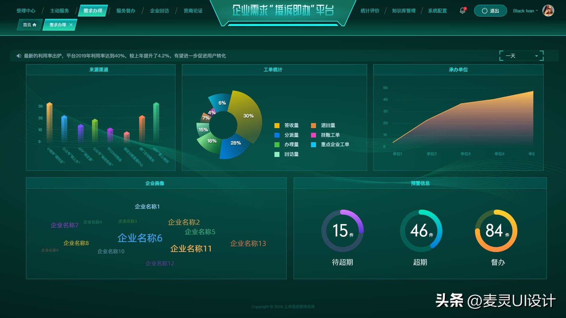 Large screen for data statistics visualization: Let the data speak and ...