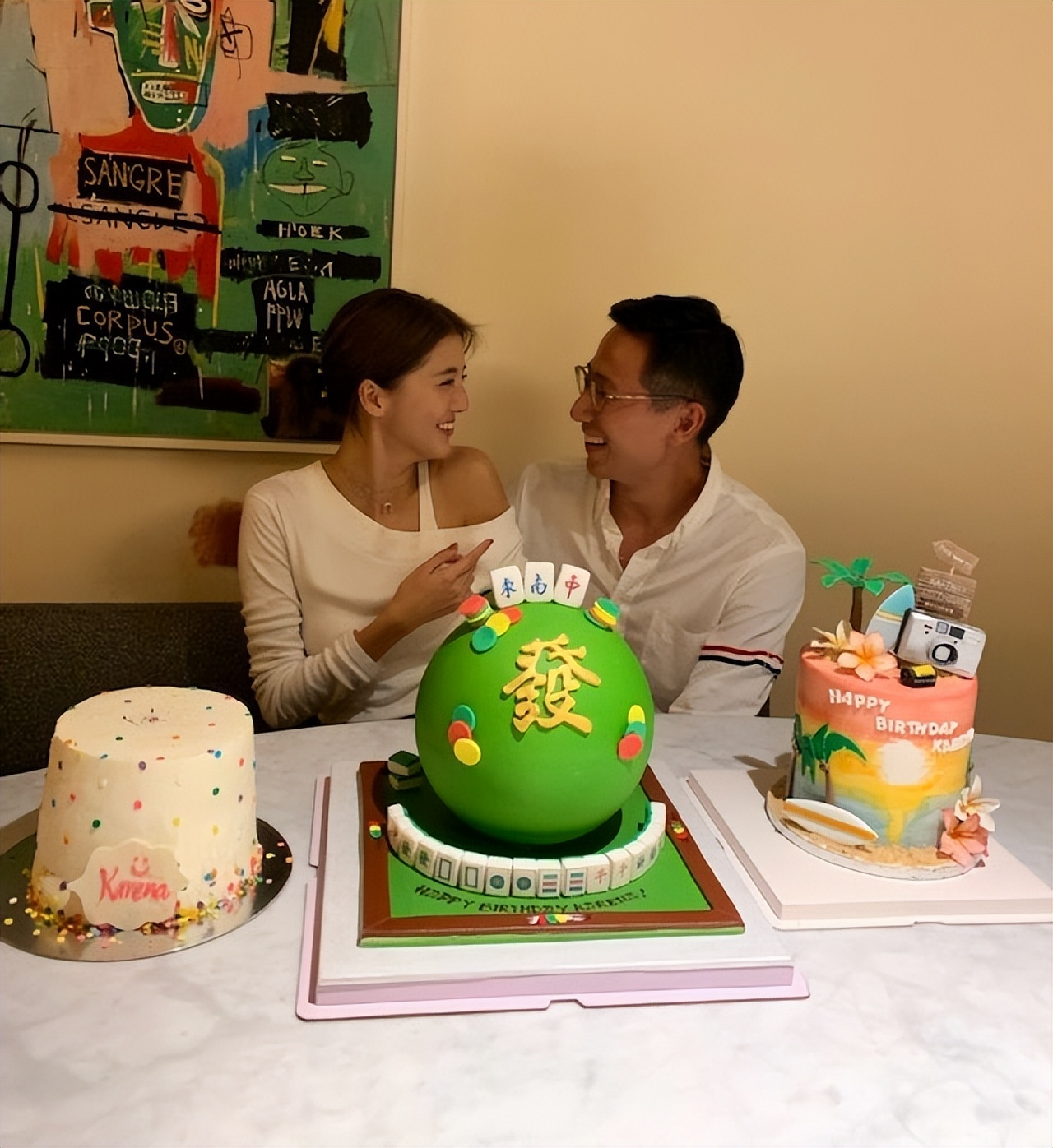 Charlene Choi and Karena Ng attended the rich man's birthday party ...