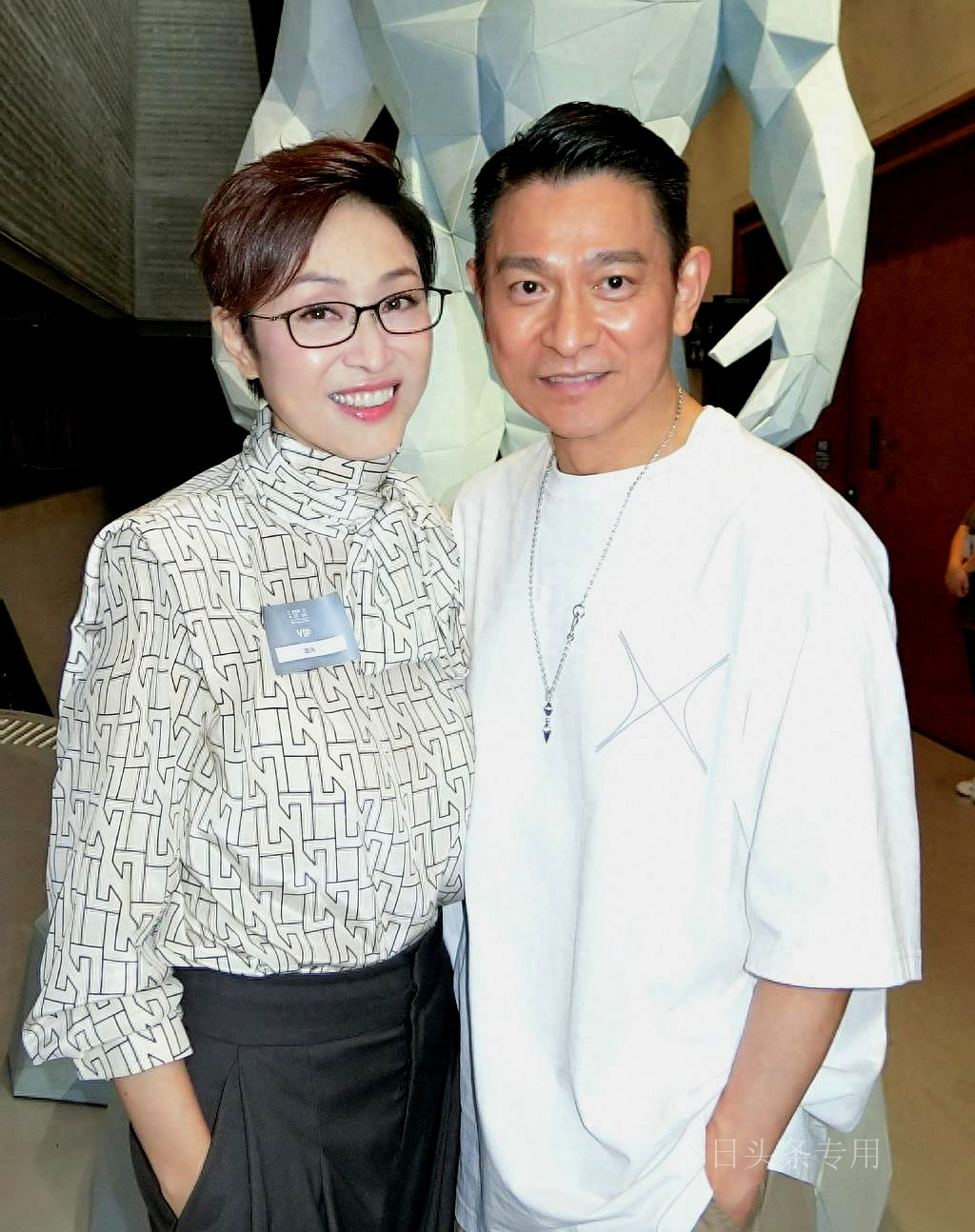 Mother-in-law Guo Jingjing participated in Andy Lau's art exhibition ...