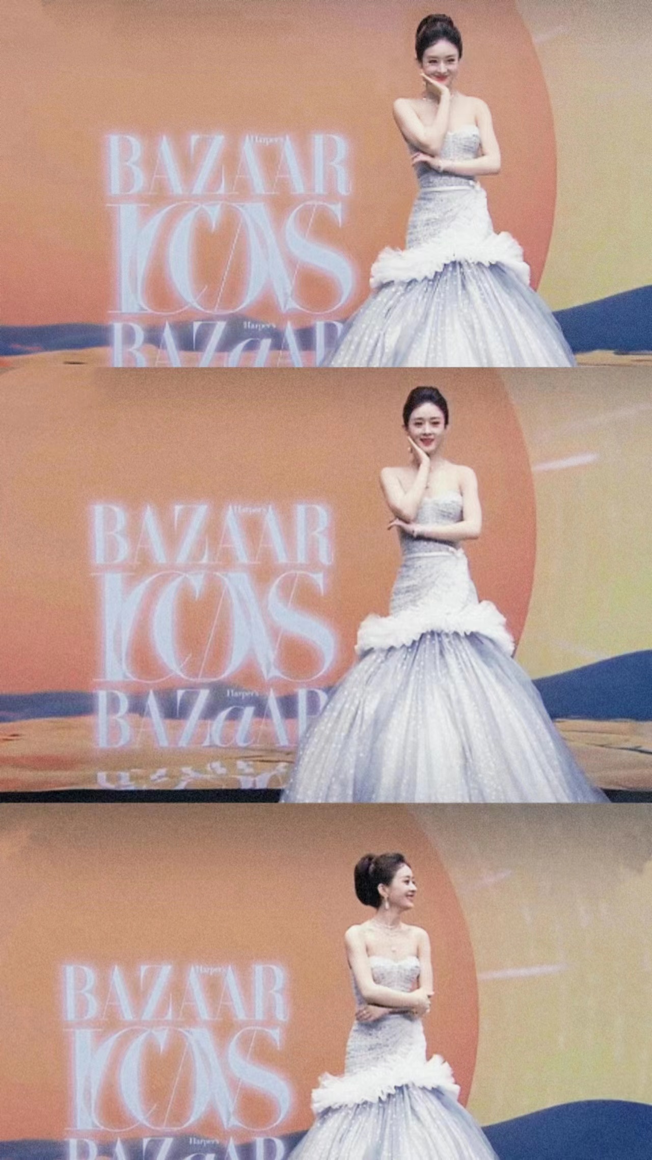 Zhao Liying's red carpet style is a god! A mole with a tear is born ...