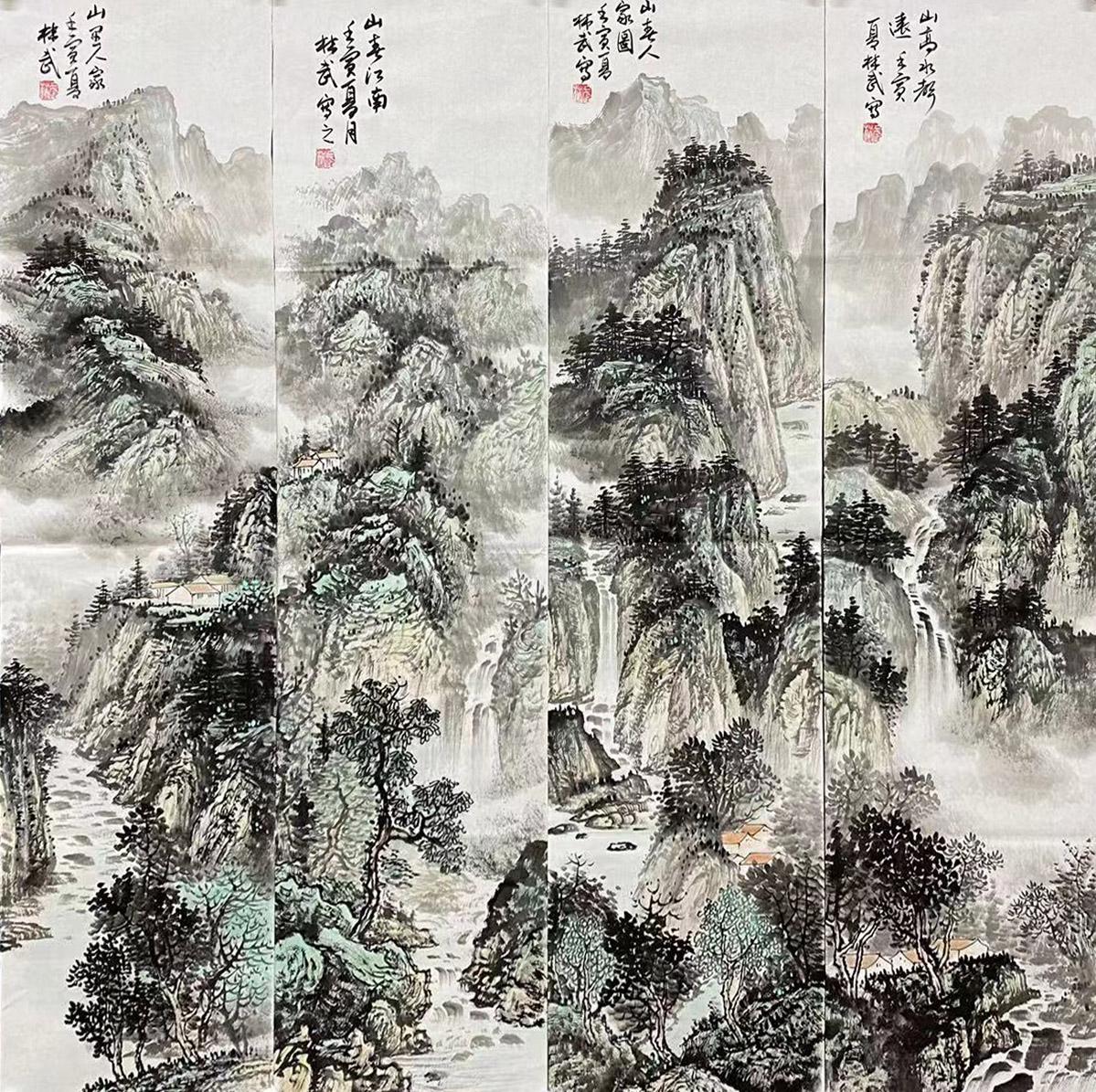 The artistic conception is far-reaching and the momentum is magnificent ...