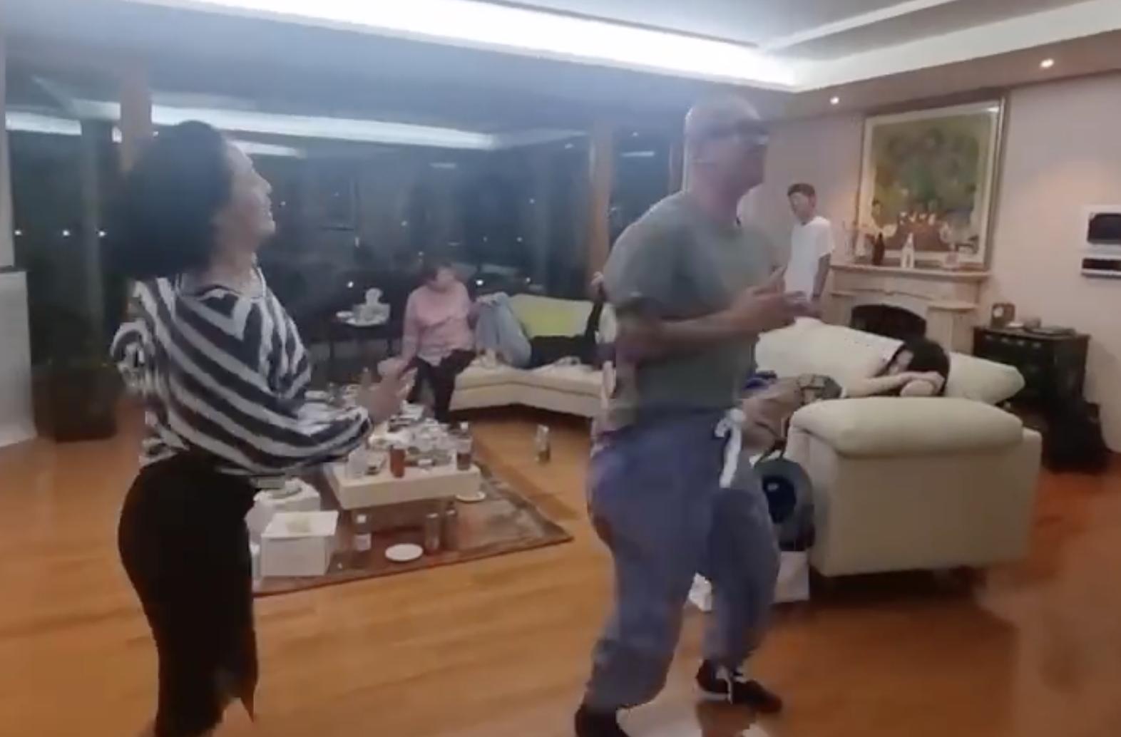 Little S dances hotly with Koo Jun-yup in South Korea, holding hands and circling without ...