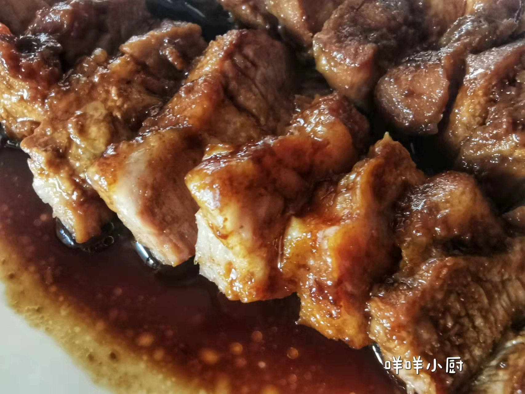 Lazy Barbecued Pork with keys, easy to operate, someone can make it, it ...