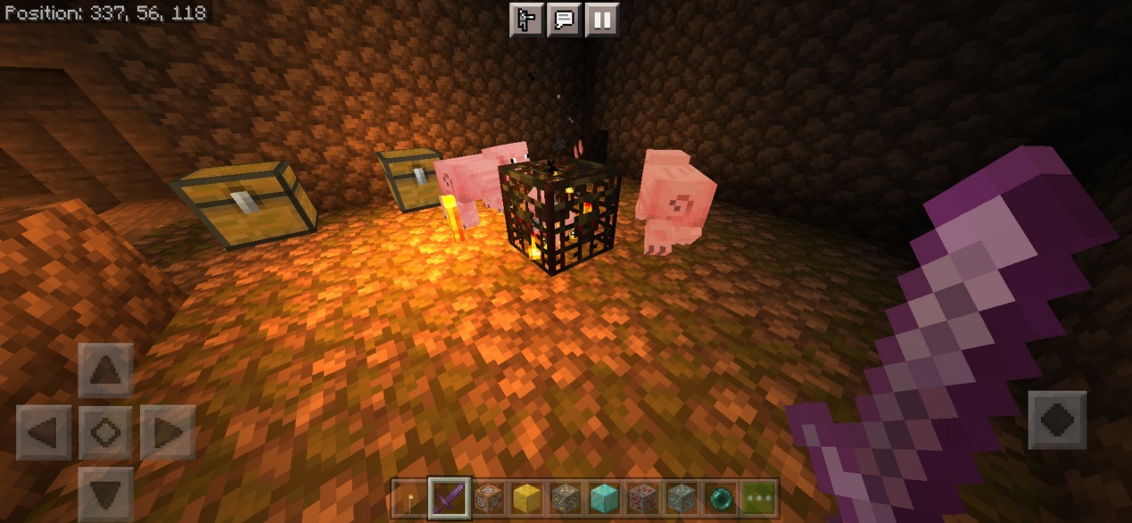 Minecraft: Surviving the "Pig Spawning Cage"?Give you the coordinates ...