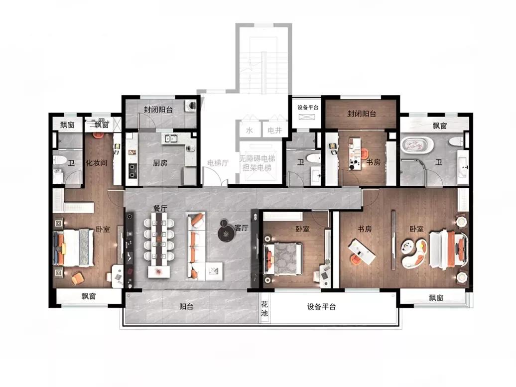 220 square meters large flat floor, fantastic living experience - iNEWS