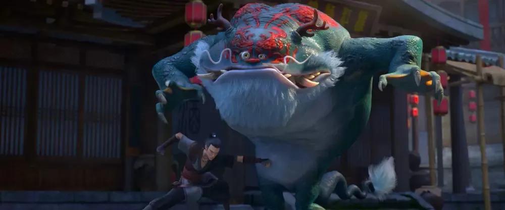 The national manga movie "Erlang God: Deep Sea Flood Dragon" was ...