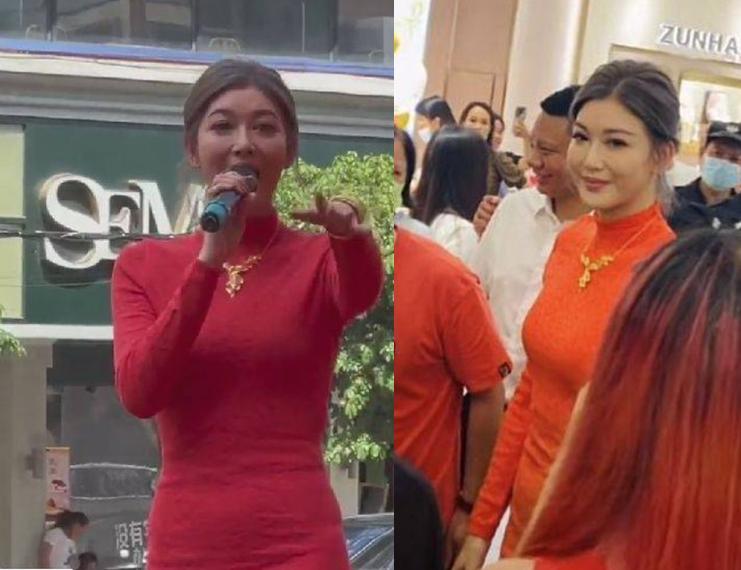 38-year-old Li Caihua surfing shows long legs, one-piece swimsuit with ...