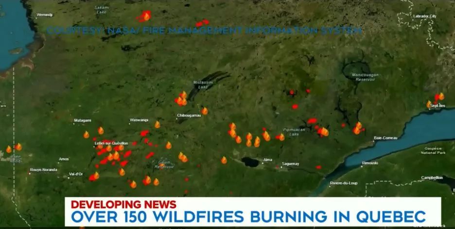Quebec fires seen from outer space - iMedia