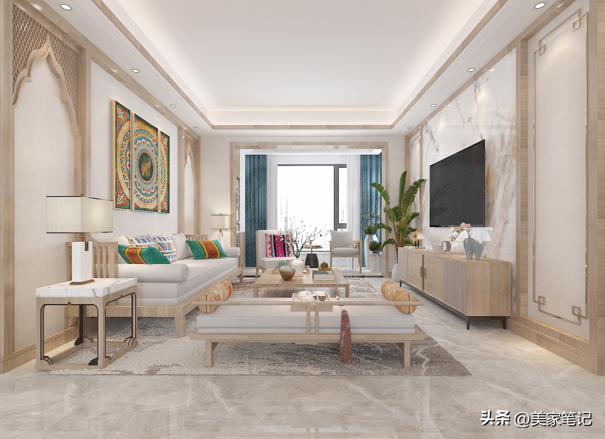 If you want to decorate without "overturning", see her 145 square ...