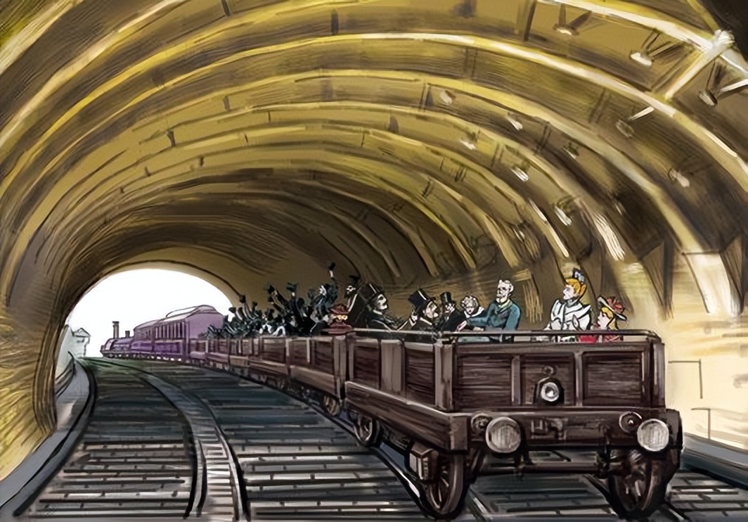 The world's first subway Metropolitan subway in London, England in 1863 ...