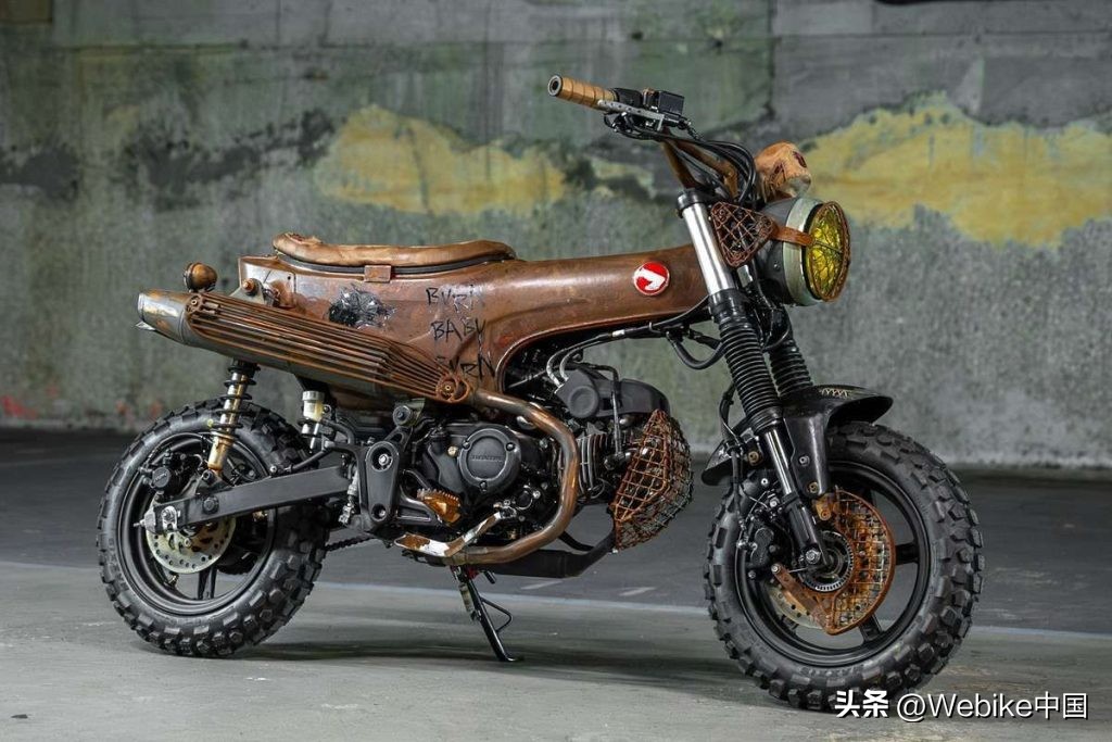 Rare work! Doomsday wasteland style Dax 125 Ratbike modified car - iMedia
