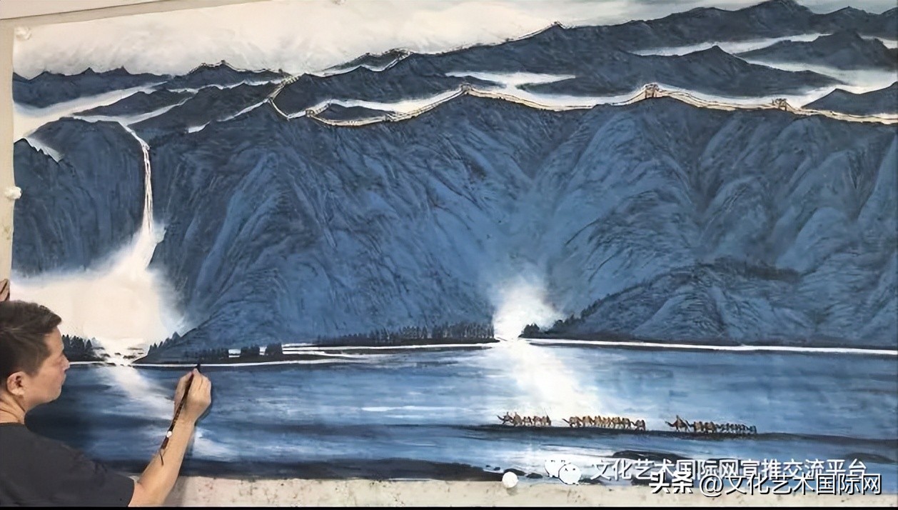 Promotion of brand characters: approach Mr. Jiang Ning, a famous painter and national first ...