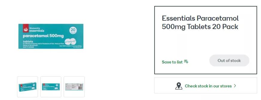 Panadol斷貨! 澳網友支招: 這款藥成分一樣, 價格更便宜, 超市都有賣 - 資訊咖