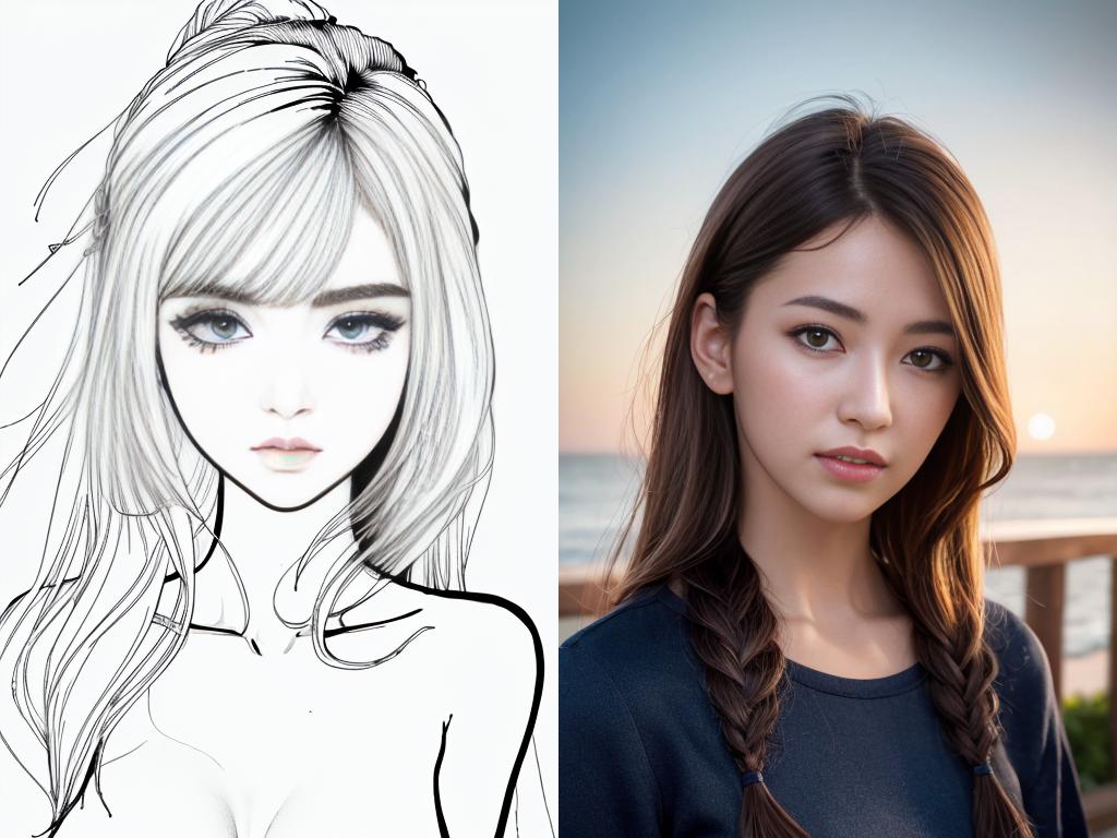 AI painting, use stable diffusion to convert pictures into line drafts ...