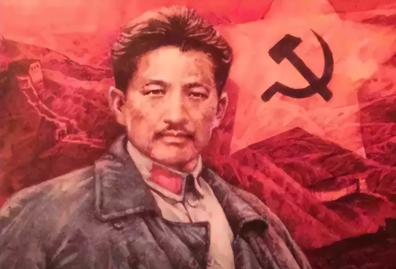 In 1977, Huang Wei paid homage to Fang Zhimin, standing in front of the ...