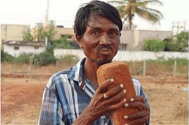 The man has to eat 6 catties of bricks every day. After eating for more ...