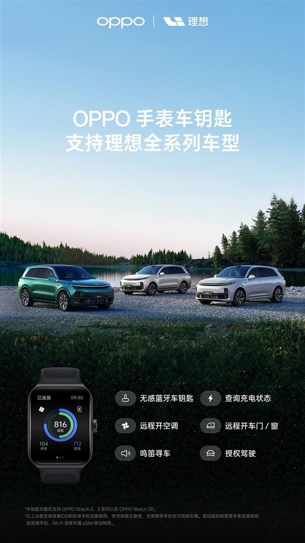 Smartwatch = car key? OPPO has reached a cooperation with Ideal, and ...