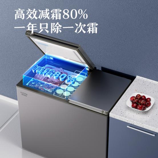 One machine, two fresh foods, Aucma dual-temperature boundless freezer ...