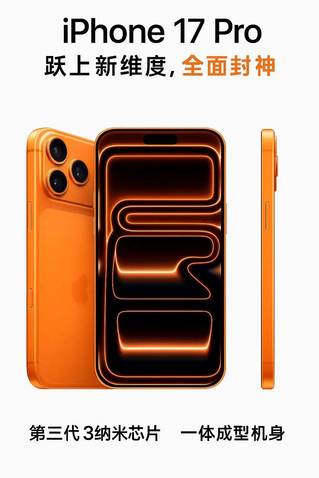 即夢AI設計iPhone17海報，效果炸裂，附提示詞 - 資訊咖